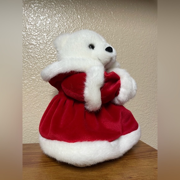 Fiesta | Toys | Vintage Fiesta Christmas Bear Plush Cozy Red Velvet ...